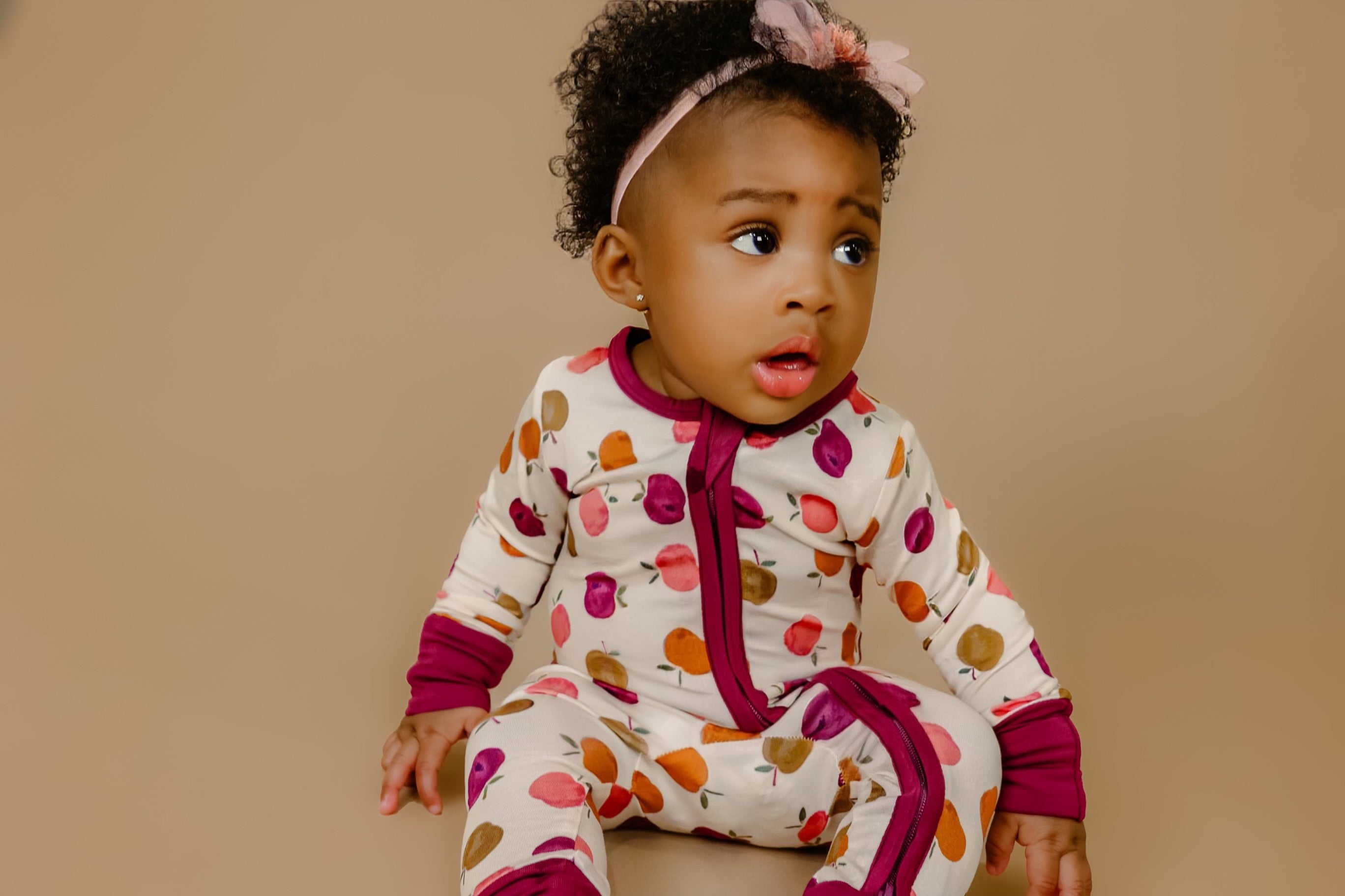 Apple Of My Eye Zipper Pajama – Growing Sweetpeas
